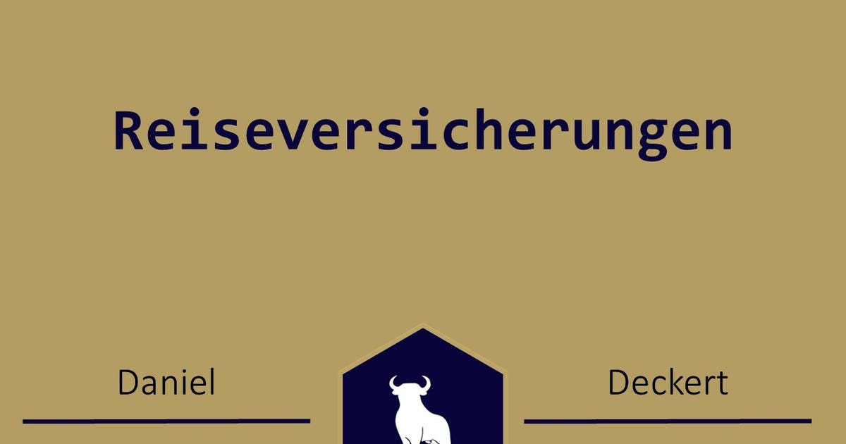Reiseversicherungen - Fachwissen - Finanzblog | Finanzberater Daniel ... Reiseversicherungen - Fachwissen - Finanzblog | Finanzberater Daniel ...
