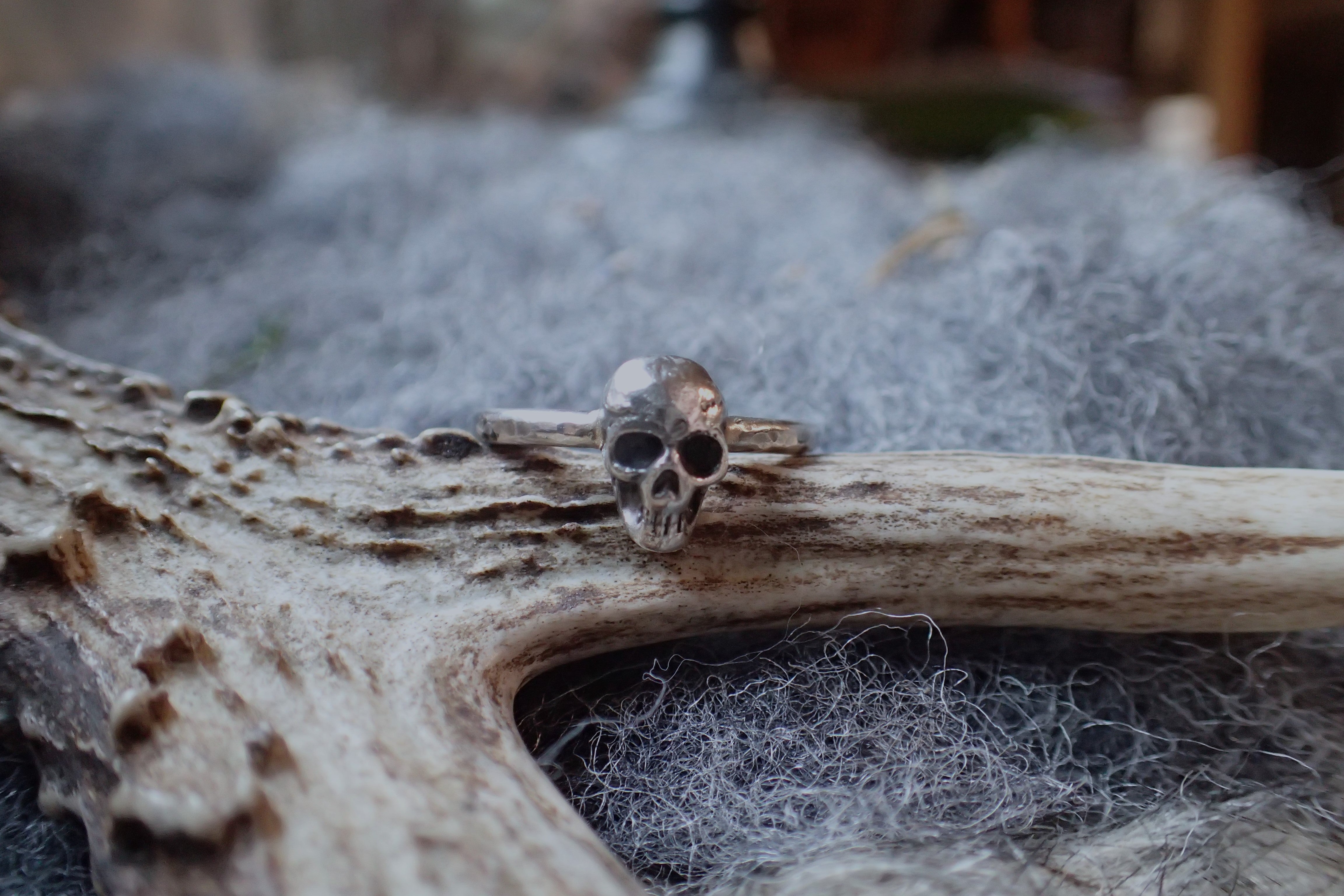 Small skull ring store